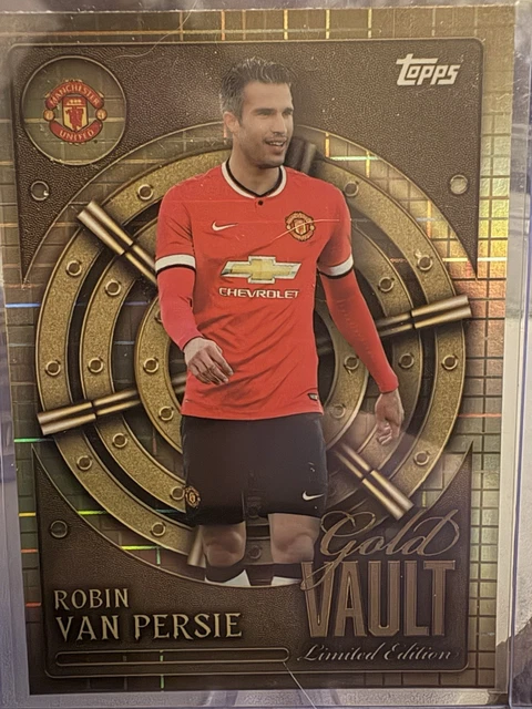 TOPPS 2025/26 MANCHESTER United Collector Tin Gold Vault Robin Van ...