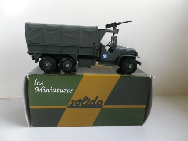 GMC 6X6 CCKW 353 Cabine débachèe Trans Troupe 2è DB Tourelle 12,7mm Le ...