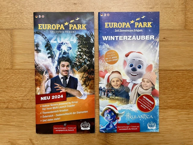 EUROPA-PARK RUST ALLGEMEINE Broschüren Prospekte 2024/2025 Winterzauber ...