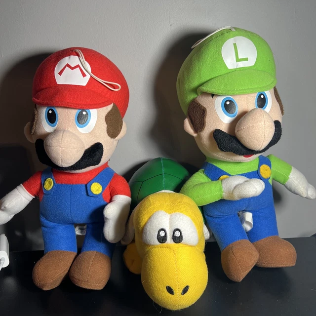 2008 NINTENDO MARIO Luigi Koopa Troopa Super Mario Bros Peluche Vinile ...