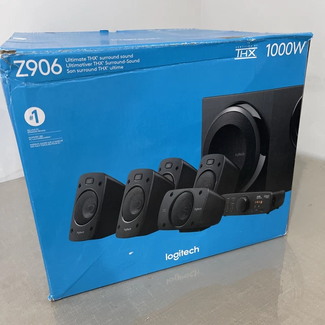 LOGITECH Z906 THX 5.1 Surround Sound Speakers - Black £285.00 - PicClick UK