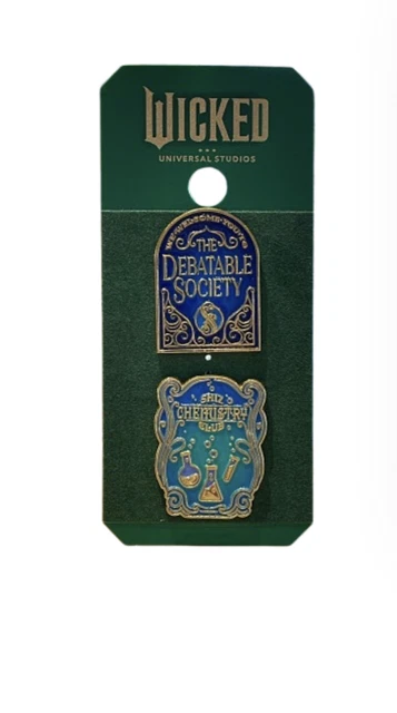 UNIVERSAL STUDIOS WICKED Movie Chemistry Debatable Club 2 Pin Set New ...