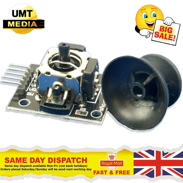 JOYSTICK MODULE X Y Dual Axis 5V PS2 Joystick Controller Arduino ...