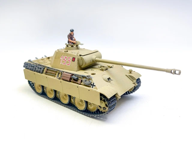 TAMIYA 1/35 GERMAN WWII Africa Panther Tank Built & Painted Model £19. ...