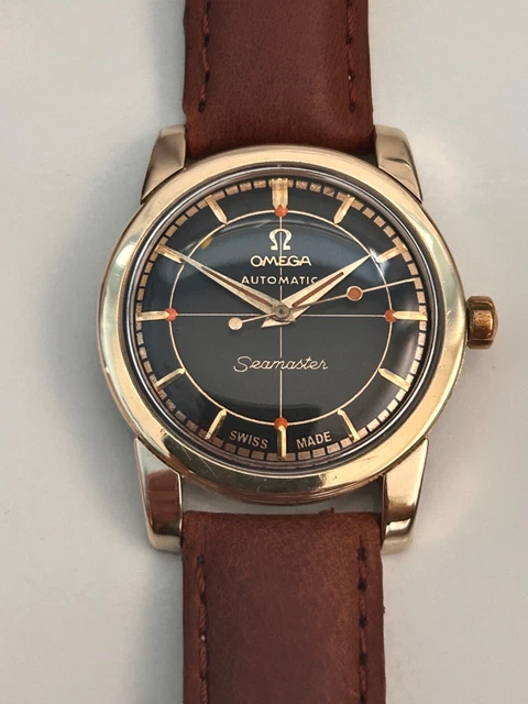 RESTORED VINTAGE OMEGA Seamaster Automatic Gold Capped Watch, 1954, 35 ...
