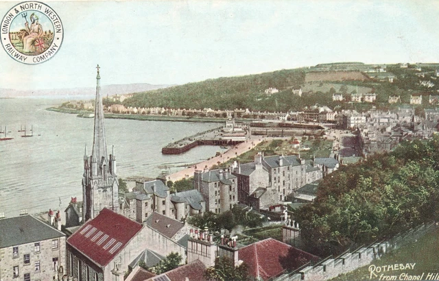 ROTHSAY – ROTHSAY from Chanel Hill London and North Western Railway PC ...