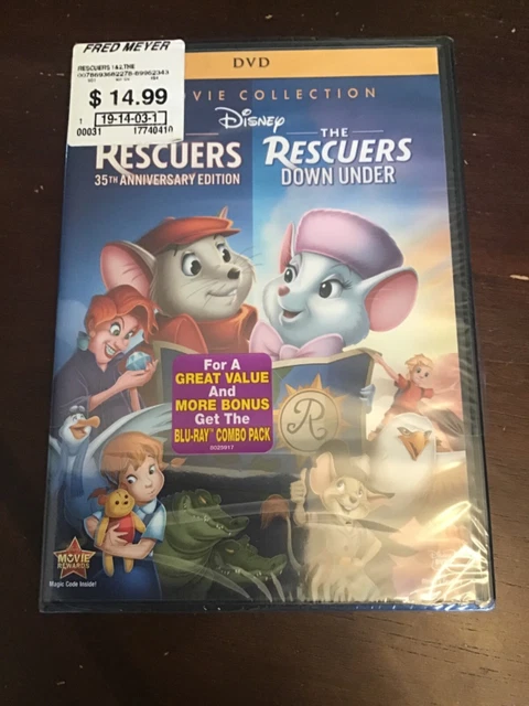 THE RESCUERS / The Rescuers Down Under (35th Anniversary Edition) DVD ...