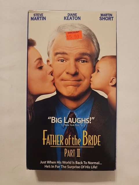 FATHER OF THE BRIDE PART II VHS Tape, COMPLETE/TESTED SEE PHOTOS (VHS71 ...