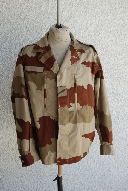 VESTE DE COMBAT F2 Bariolee Sable Armee Francaise 96C Annee 2000 EUR 10 ...