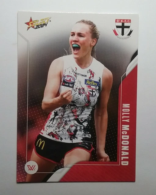 2024 AFLW SELECT Footy Stars - Molly Mcdonald - Base Card #224 ( St ...