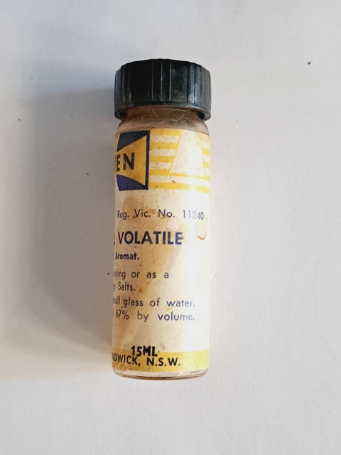 VINTAGE HAVEN SPIRIT of sal volatile Smelling Salts Apothecary Medicine ...