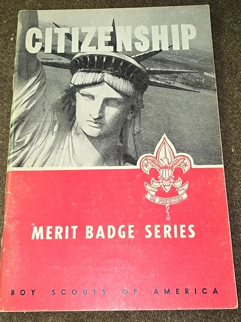 BOY SCOUTS CITIZENSHIP Merit Badge Book Dated 1953 £4.41 - PicClick UK