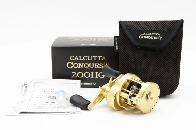 🌟EXC+5🌟 SHIMANO 21 Calcutta Conquest 200 HG Right Bait Reel W/BOX JAPAN ...