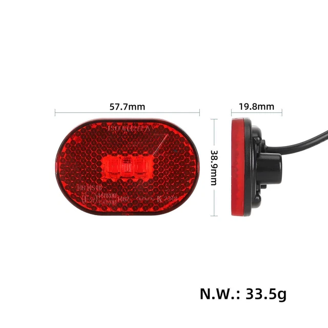 REAR MUDGUARD SCOOTER Fender Taillight For Xiaomi Elite Electric ...