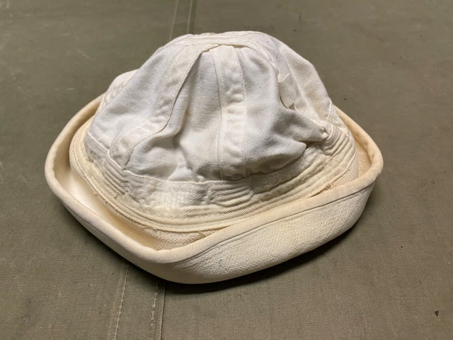 ORIGINAL WWII US Navy Enlisted Dixie Cup Hat Cap- Medium 7 1/8Th £38.10 ...