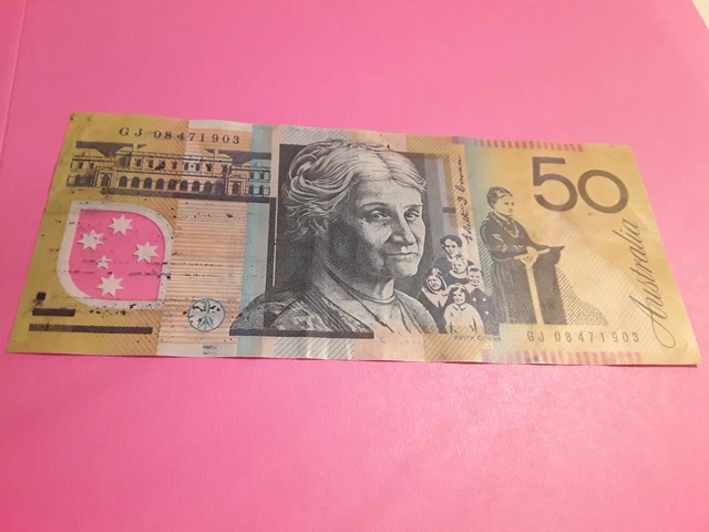 AUSTRALIAN 🇦🇺 🔥 $ 50 Banknote 🔥 With 🔥 Ink Stains 🔥 RARE 🔥 $265.00 ...