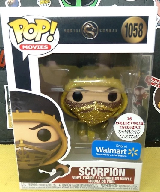 FUNKO POP! FILM (DIAMANTE) Mortal Kombat Scorpion #1058 RARO VHTF EUR ...