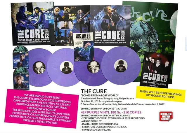 THE CURE PROMOTIONAL Purple Vinyls Songs From A Lost World Limited Box ...
