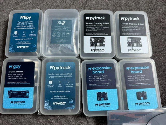 MICROPYTHON PYCOM IOT kits de développement Lora, Sigfox, LTE, GPS ...