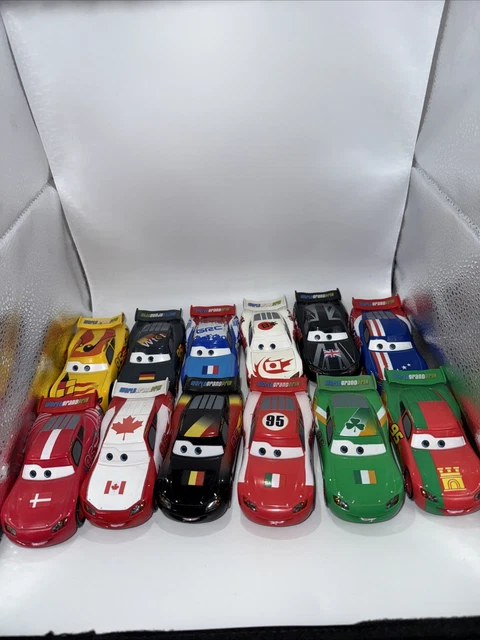 DISNEY PIXAR STORE Cars WGP McQueen’s Round The World Full Set Diecast ...