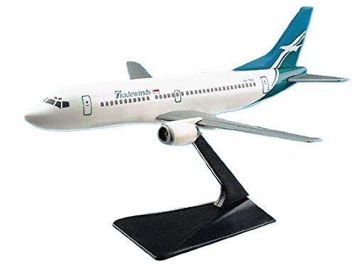 FLIGHT MINIATURES TRADEWINDS Boeing 737-300 Desk Display 1/180 Model ...