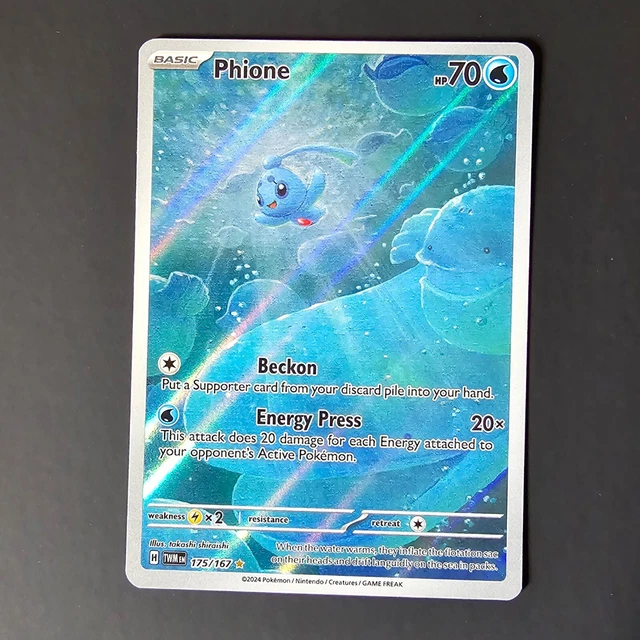PHIONE 2024 POKEMON Twilight Masquerade 175/167 Illustration Rare Holo $7.50 - PicClick CA