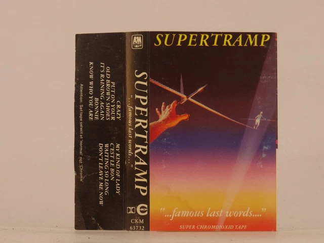 SUPERTRAMP FAMOUS LAST WORDS (5) 10 pistes cassette audio A&M EUR 4,45 ...