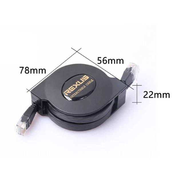 CAT6 ETHERNET CABLE Replacement Retractable All Bronze Telescopic £8.19 ...