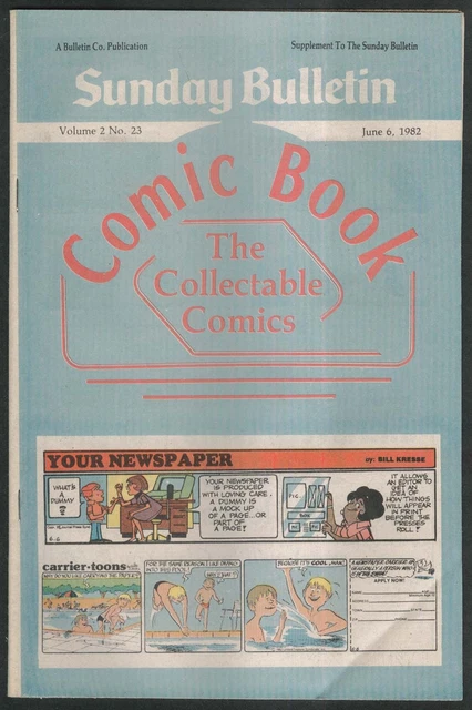 SUNDAY BULLETIN COMIC Book V2n23 Peanuts Doonesbury Superman Star Trek ...