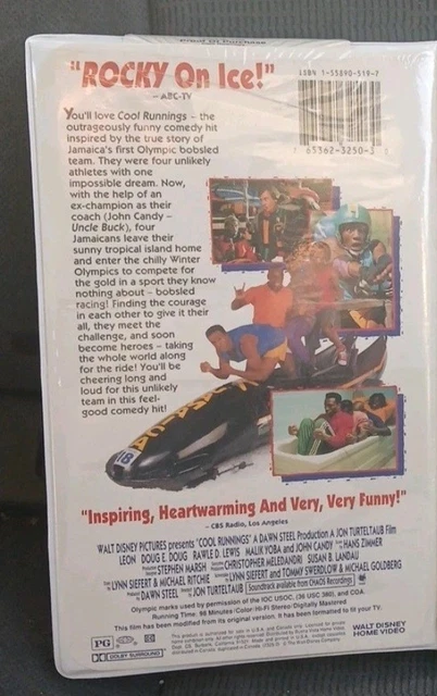 WALT DISNEY COOL Runnings VHS 1994 Clamshell Sealed £8.96 - PicClick UK
