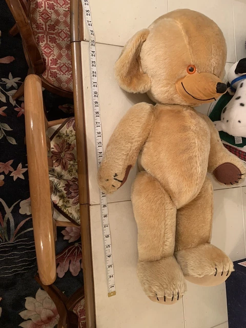 VINTAGE 26 INCH Merrythought Cheeky Mohair Teddy Bear w/ Bells ...
