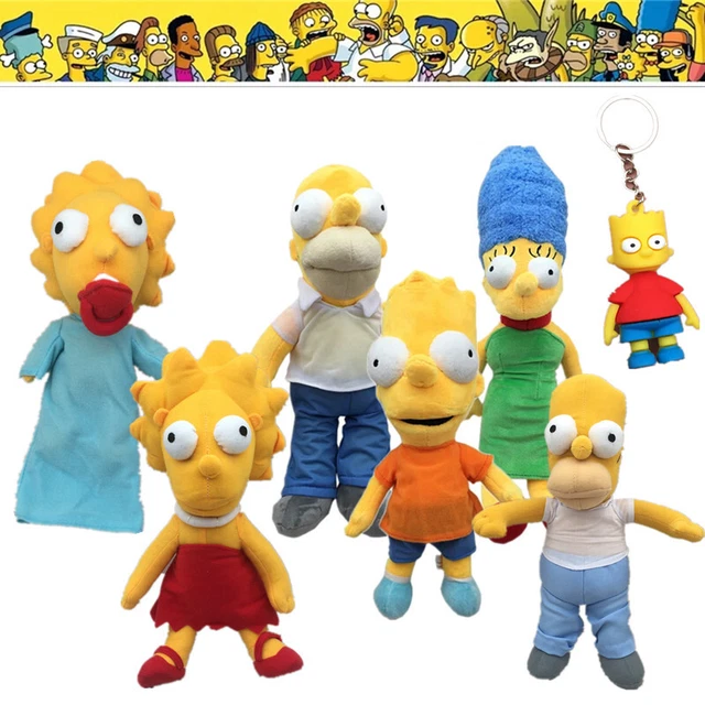 DISNEY CARTOON THE Simpsons Plush Doll Anime Marge Lisa Maggie ...