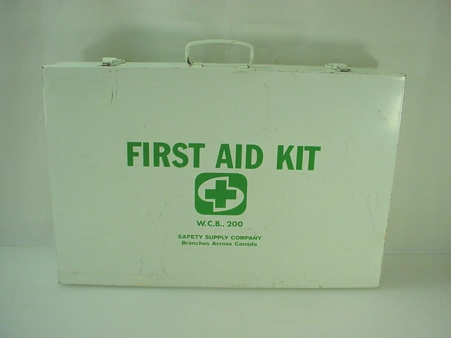VINTAGE INDUSTRIAL FIRST Aid Kit Workers Compensation Board Wcb200 $98. ...