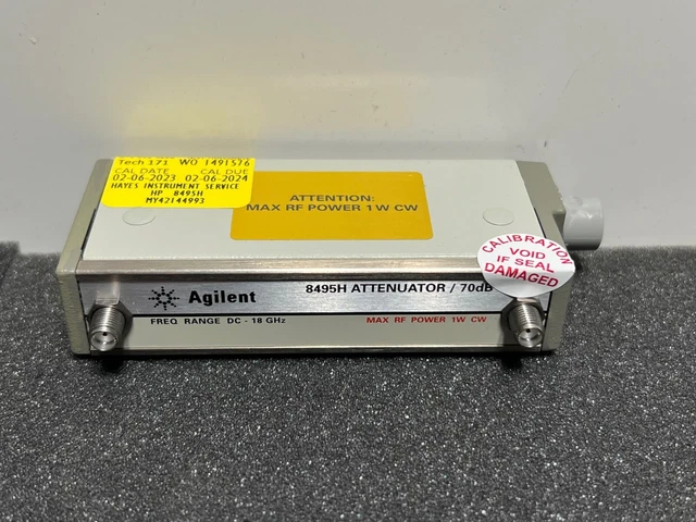 HP/AGILENT 8495H PROGRAMMABLE Step Attenuator, DC to 18GHz, 70 dB, Calibrated!! EUR 282,23 ...