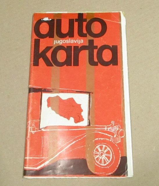 CARTA STRADALE ROAD map auto karta JUGOSLAVIJA £3.14 - PicClick UK