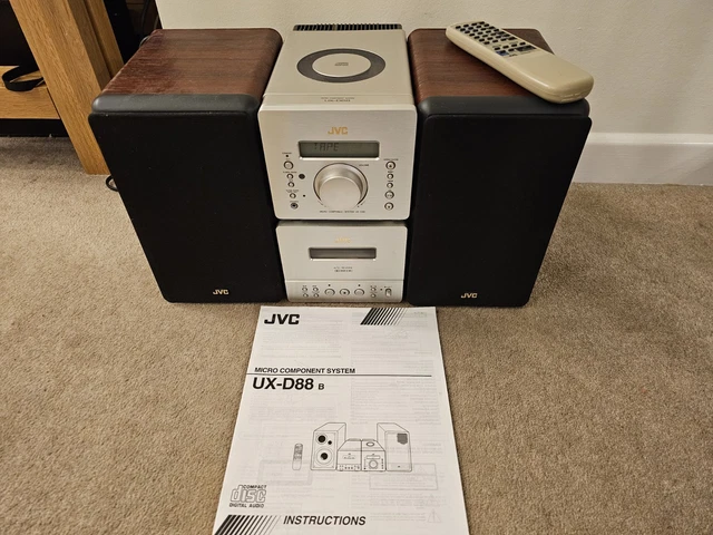 JVC UX-D88 MICRO Component System, Remote & Manual. Excellent SP UDX88 ...