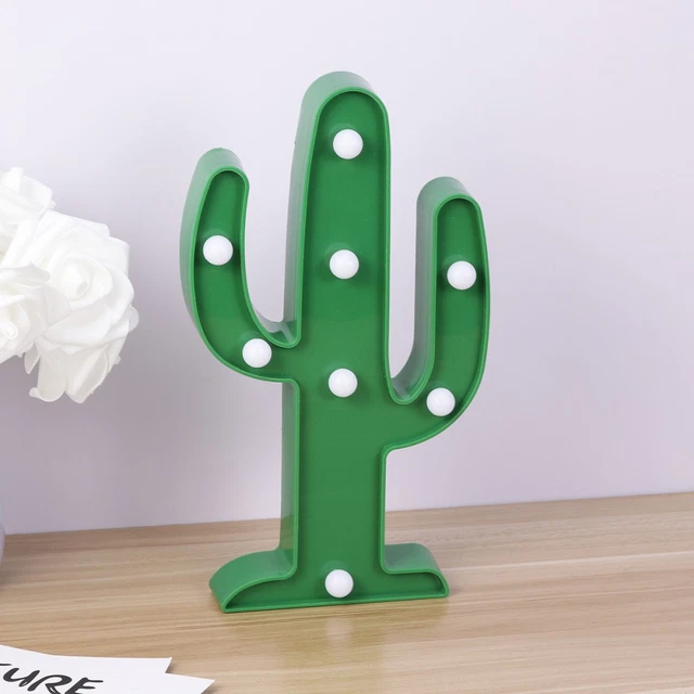FUNNY CACTUS NIGHT Lamp LED Christmas Table Lamp for Home Bedroom Store ...