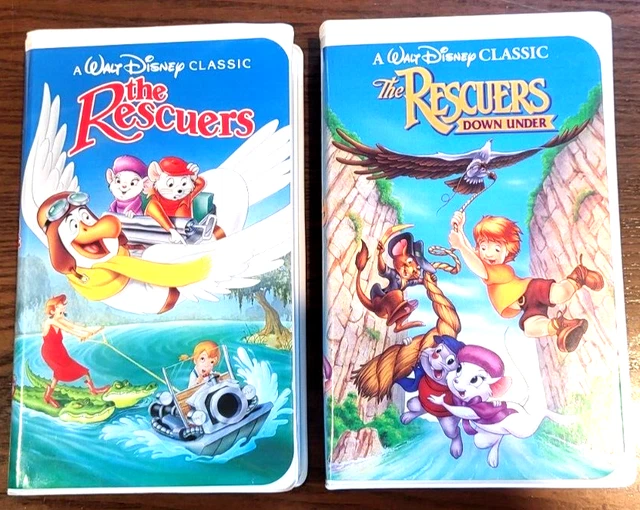 WALT DISNEY BLACK Diamond Classics The Rescuers & The Rescuers Down ...