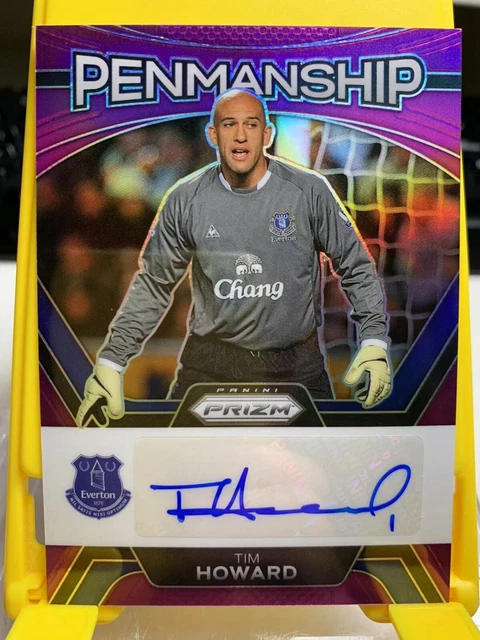 2023-24 PANINI PRIZM Premier League caligrafía automático Tim Howard ...