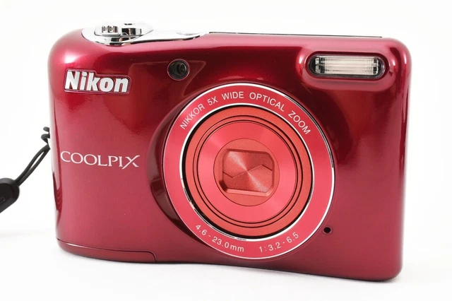 NIKON COOLPIX L30 20.1MP Digital Camera Red [Excellent++] From JAPAN £108.17 - PicClick UK