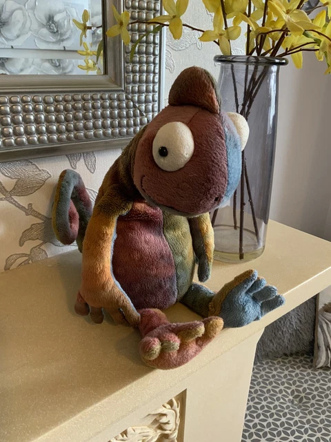JELLYCAT COLIN CHAMELEON Tie Dye Lizard Soft Plush Toy Tag Cut Off £15. ...