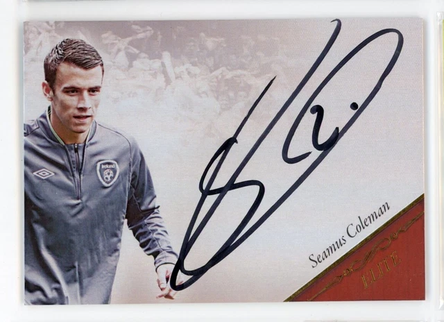 2015 AUTOGRAPHES SEAMUS Coleman 27/35 Auto Futera Unique Elite EUR 44 ...