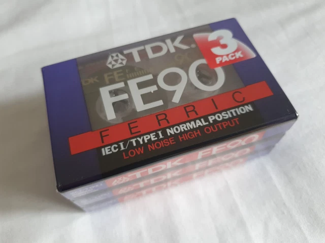 TDK FE90 FERRIC Cassette. Pack of x3. NEW and SEALED £10.00 - PicClick UK