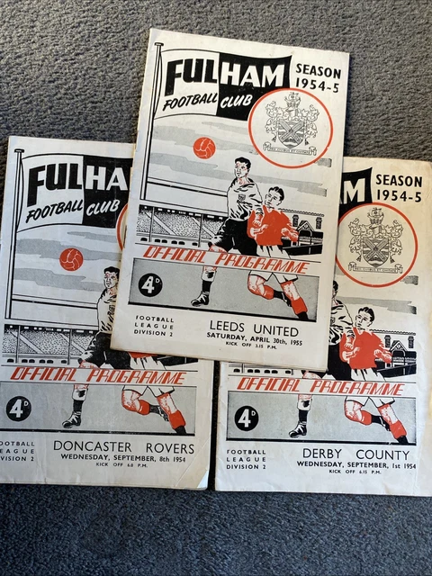 3 X FULHAM Homes From 1954/55 £4.38 - PicClick UK