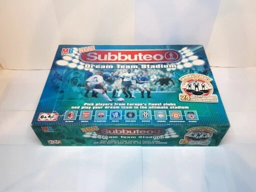 VINTAGE SUBBUTEO DREAM Team Stadium MB Games Football Game Hasbro 2004 ...