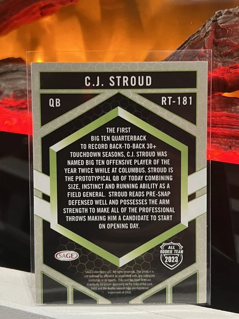 CJ STROUD 2023 SAGE All Rookie Team #RT-181 Texans EUR 0,64 - PicClick DE