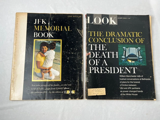 JOHN F KENNEDY JFK President Memorial Book LOOK Magazine 1967 ...