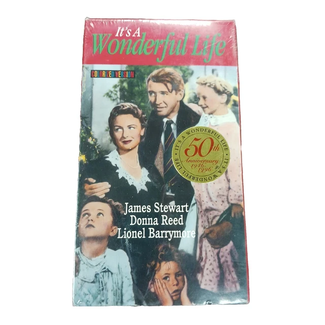 ITS A WONDERFUL Life 50th. Anniversary Colorized Version VHS Sealed £5. ...