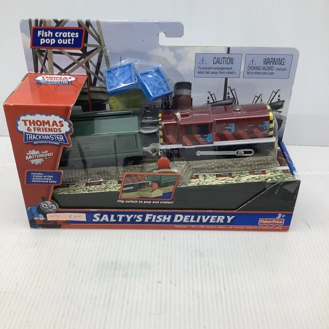 THOMAS AND FRIENDS Trackmaster Salty's Fish Delivery Motorized UNOPENED ...