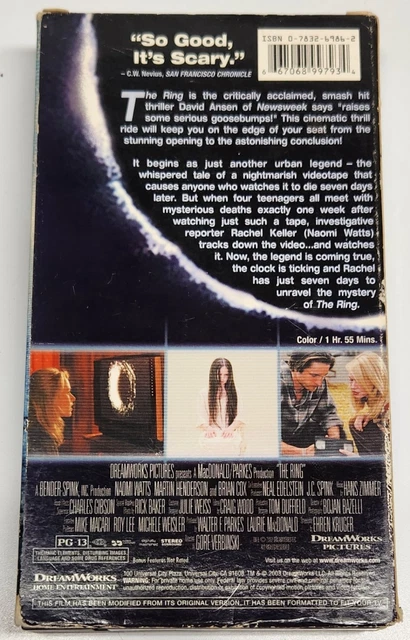 THE RING [VHS, 2002] Classic Horror Movie £12.37 - PicClick UK